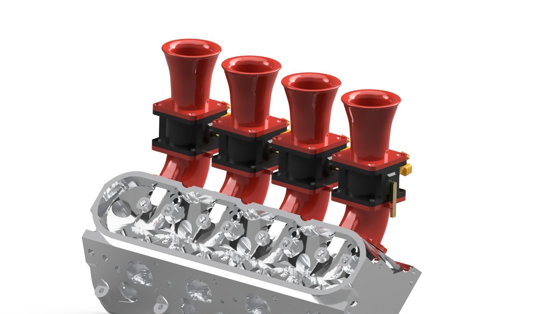 Individual Throttle Body for GM LS3 engines 3D model 3D printable ...