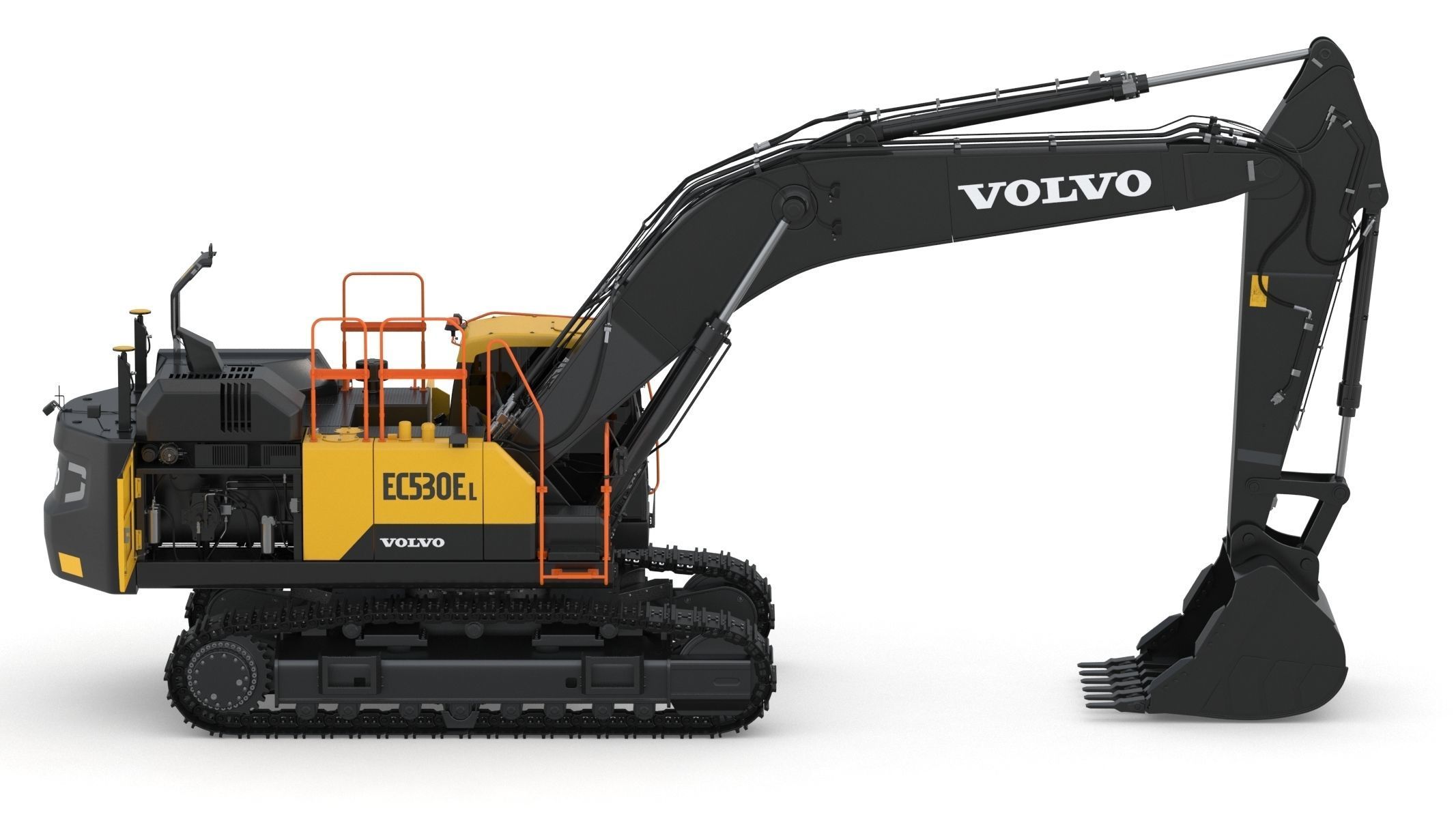 Volvo EC530EL Excavator 3D model | CGTrader