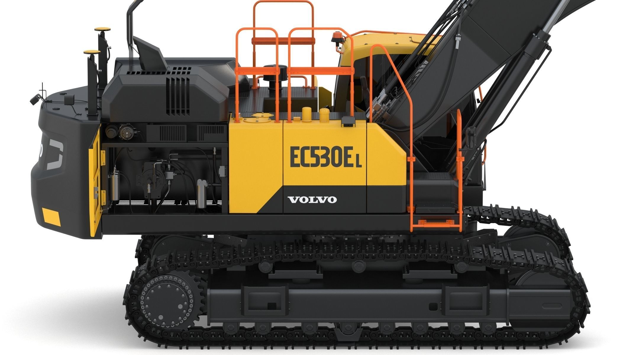 Volvo EC530EL Excavator 3D model | CGTrader