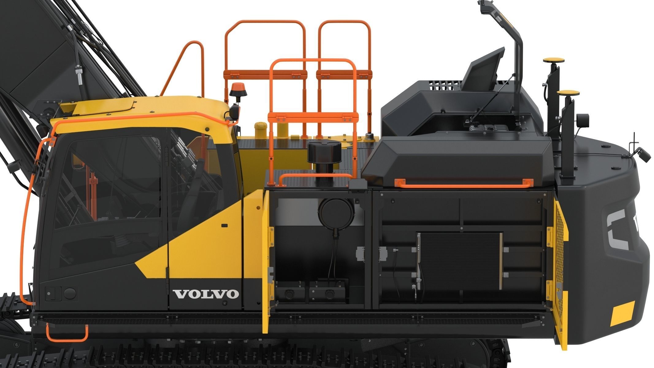 Volvo EC530EL Excavator 3D model | CGTrader