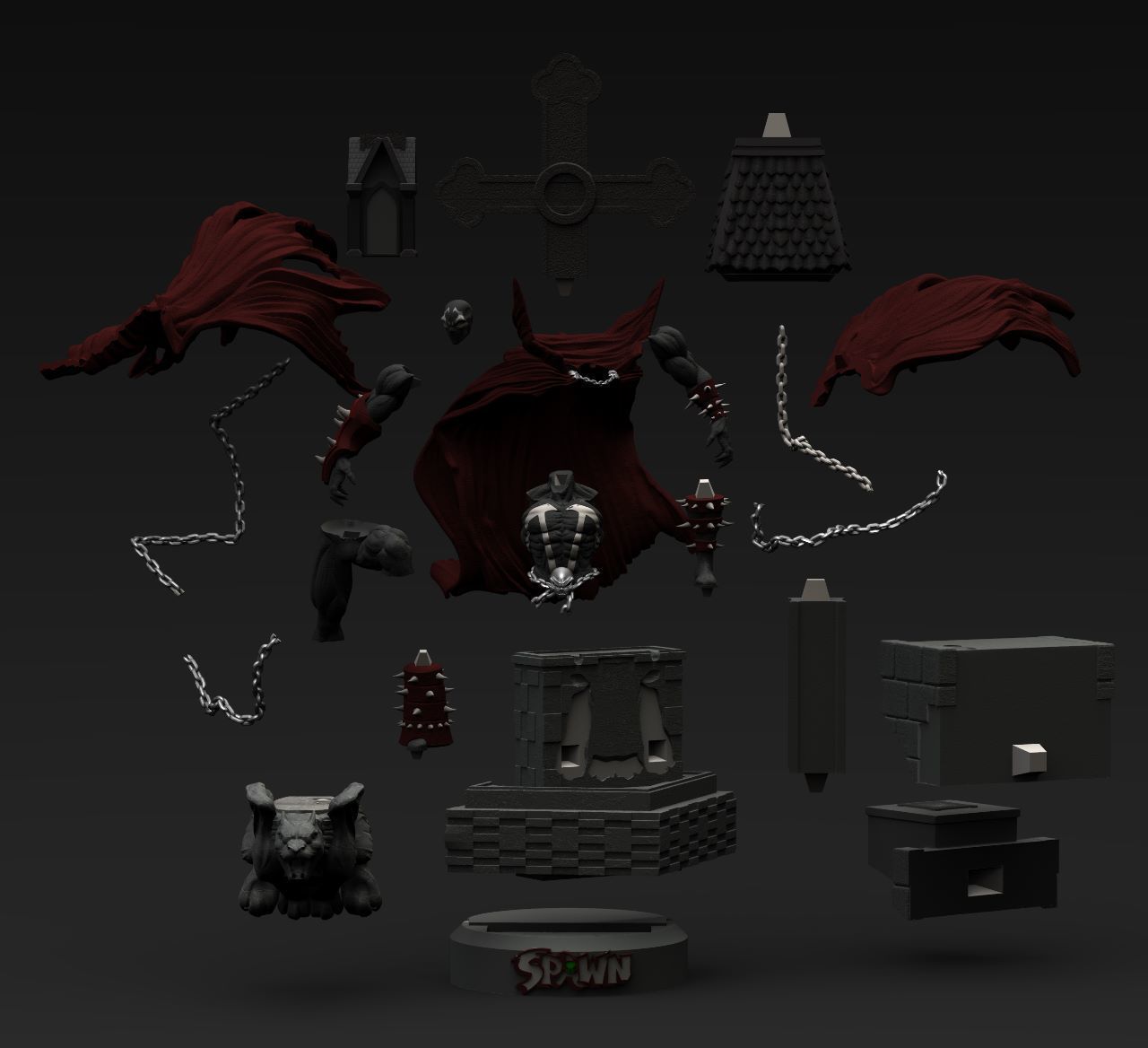 Spawn Gargoyle STL for 3d printing collectibles 3D model 3D printable ...