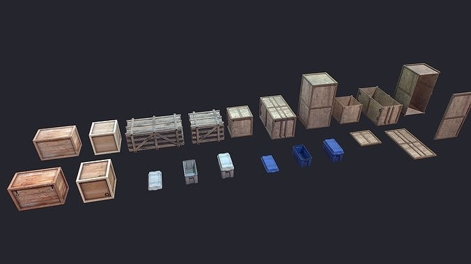 3D model Box LowPoly VR / AR / low-poly | CGTrader