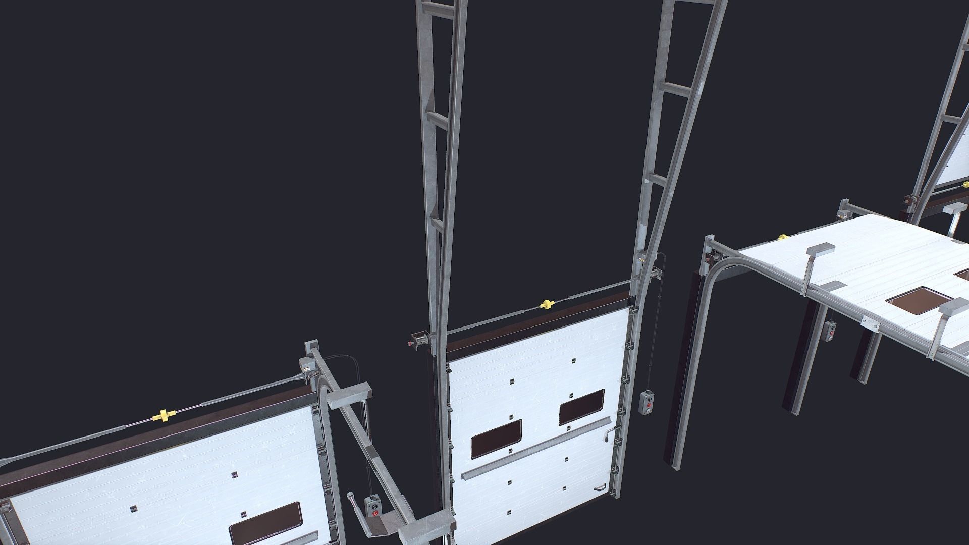 3D model Sectional gate VR / AR / low-poly | CGTrader