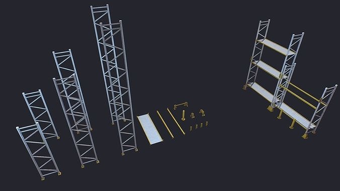 3D model Warehouse Racks Shelves VR / AR / low-poly | CGTrader