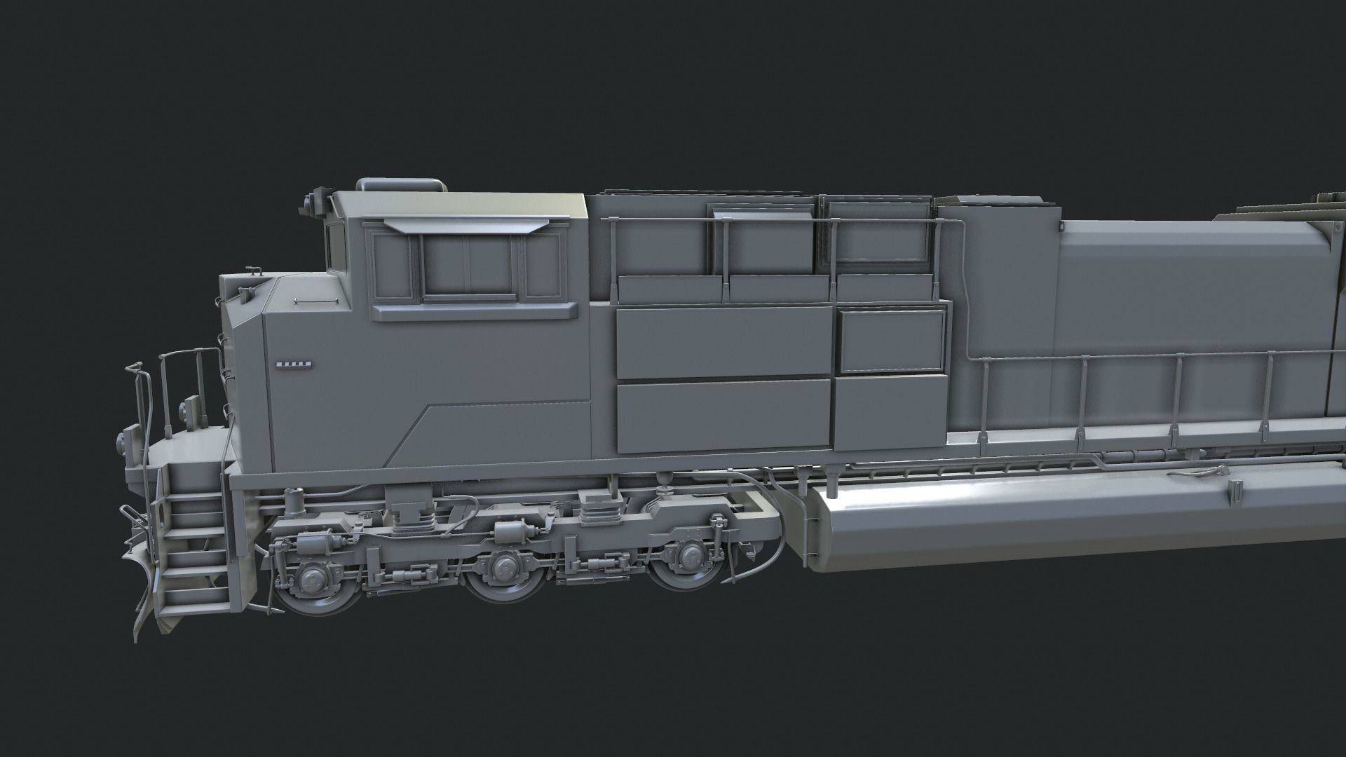 EMD-SD70ACe Locomotion 3D model | CGTrader