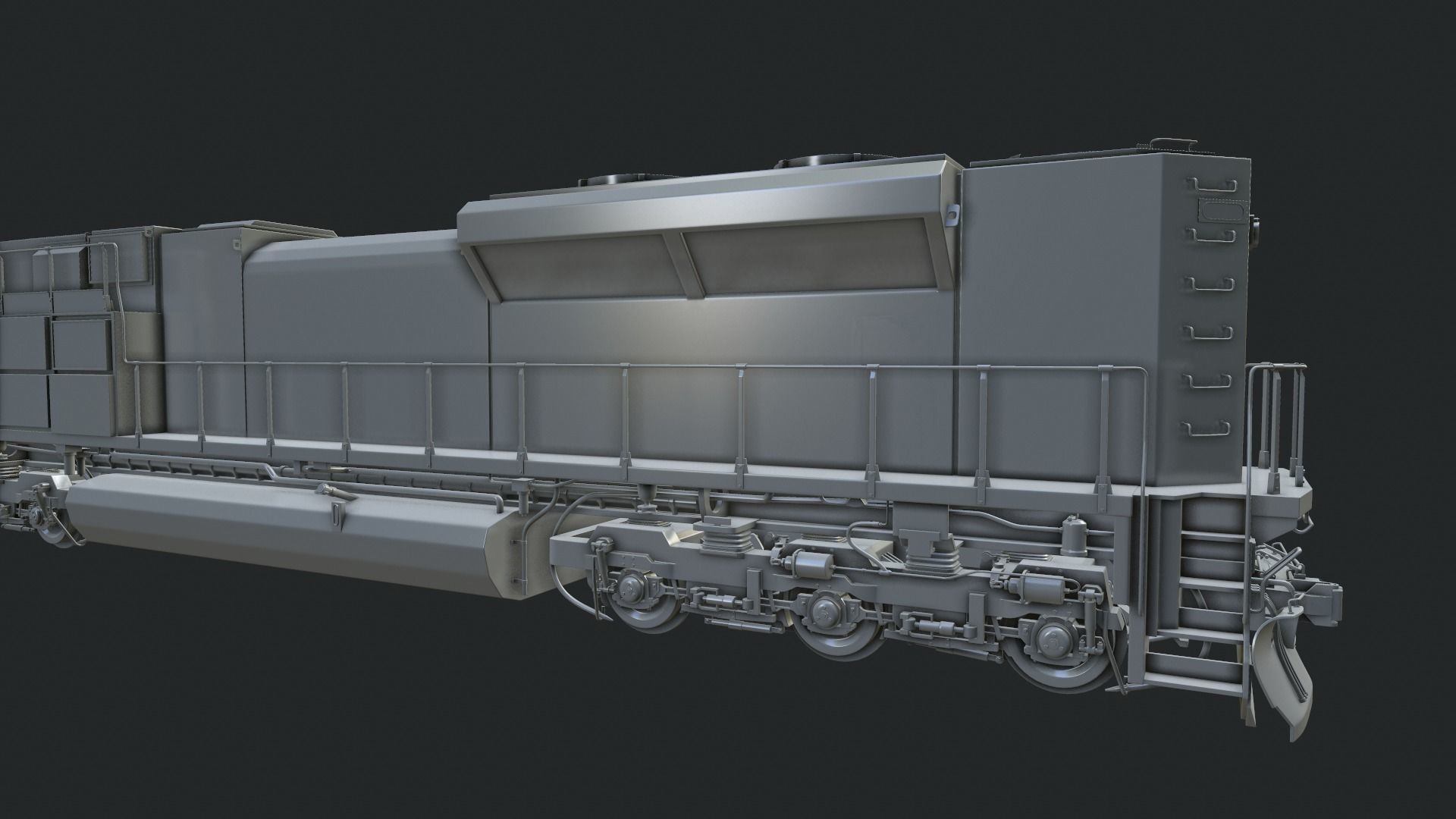 EMD-SD70ACe Locomotion 3D model | CGTrader