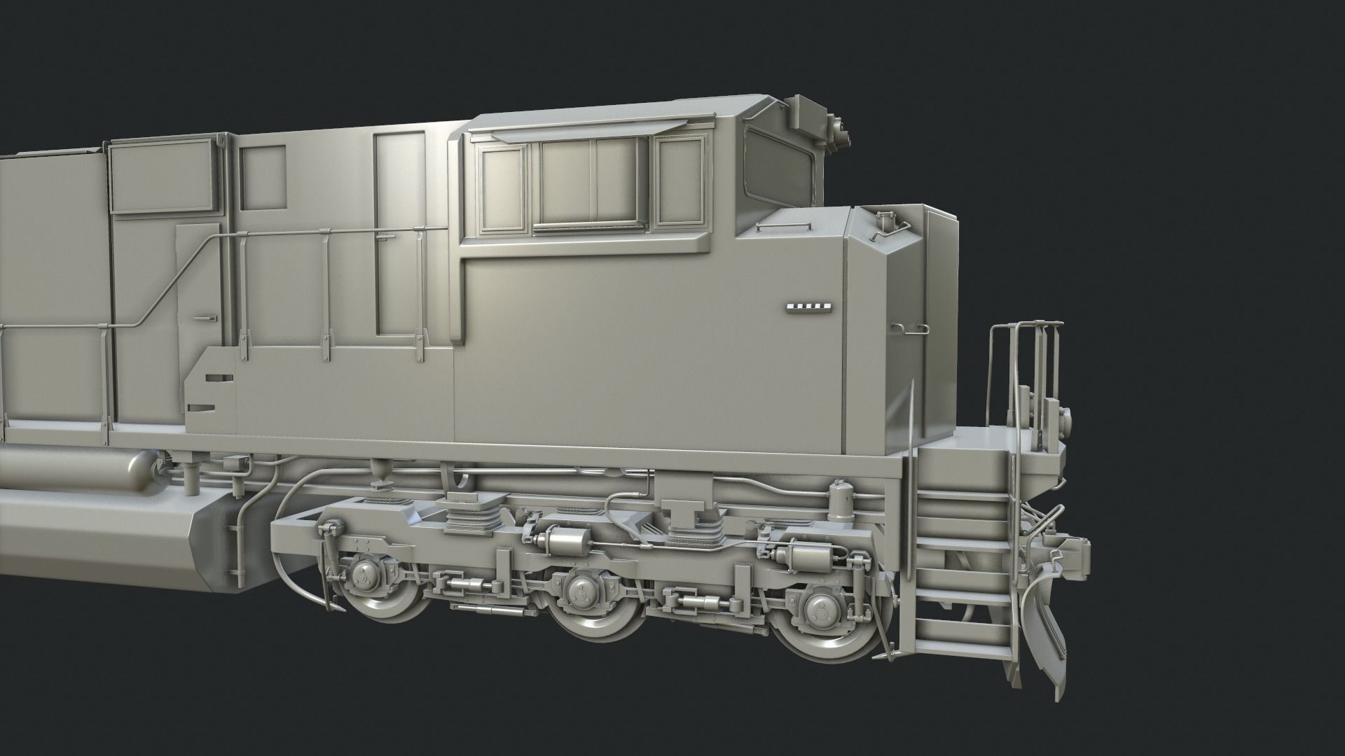 EMD-SD70ACe Locomotion 3D model | CGTrader