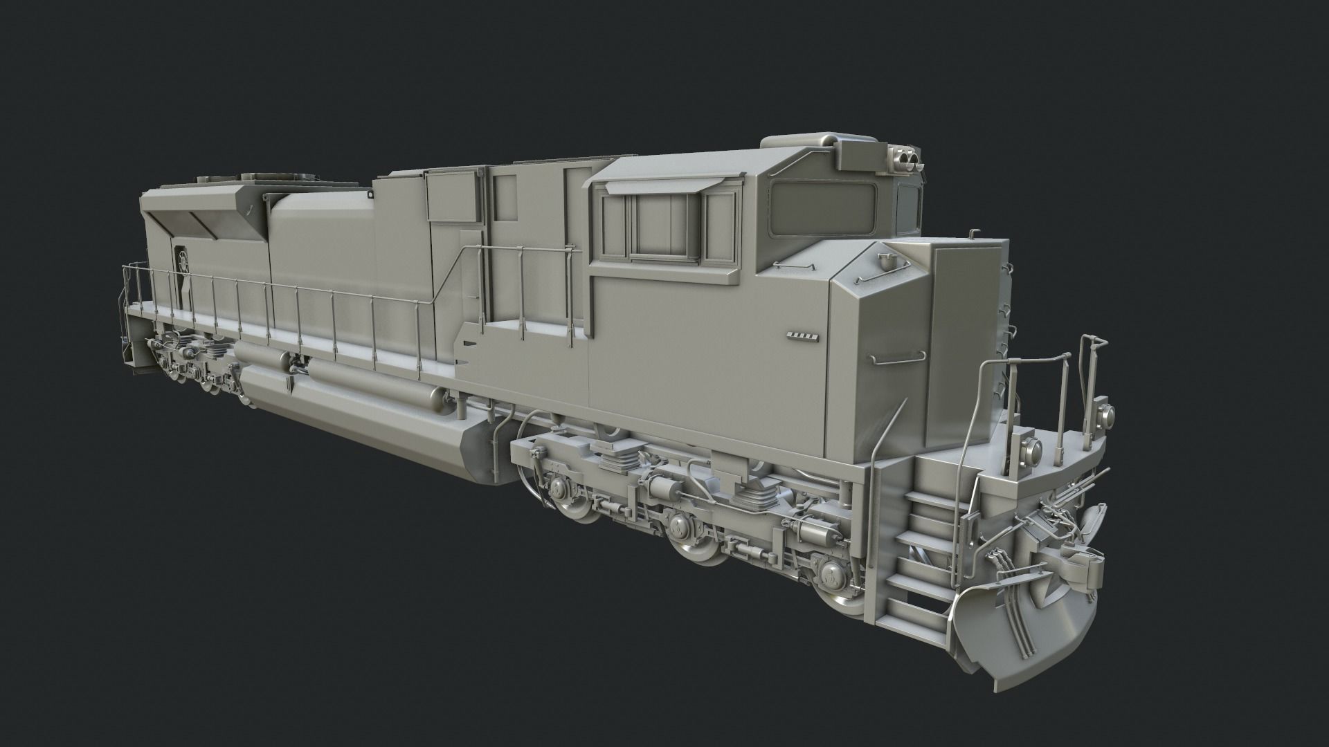 EMD-SD70ACe Locomotion 3D model | CGTrader