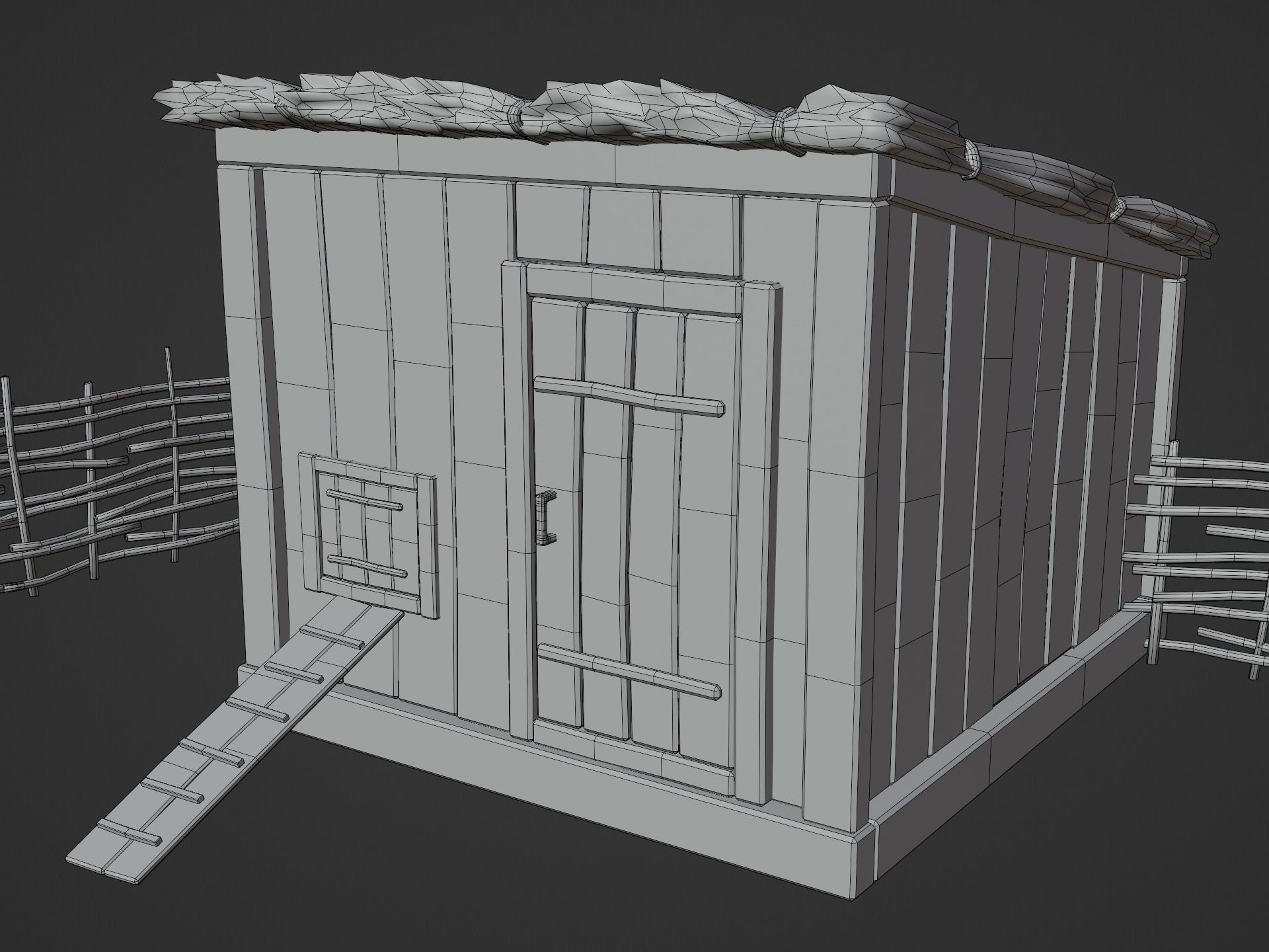 3D model Chicken Coop VR / AR / low-poly | CGTrader
