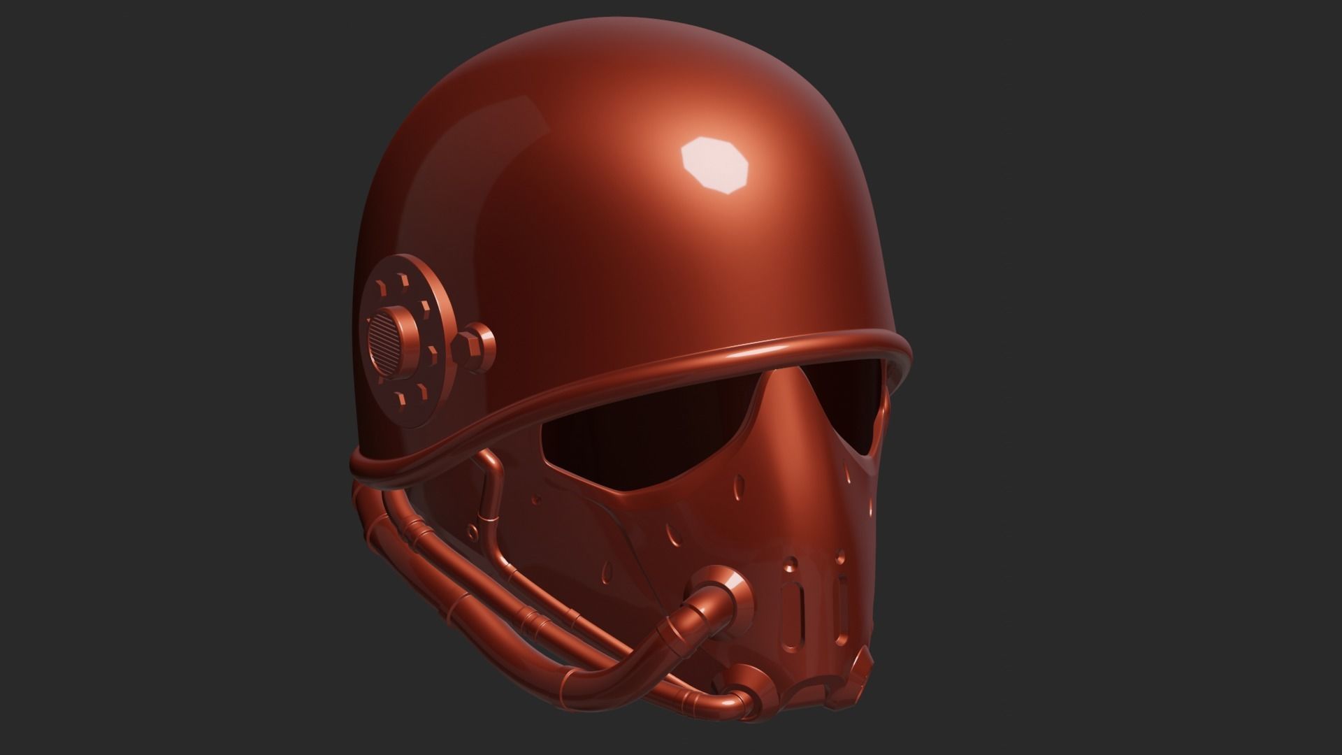 Fallout Helmet 3D model 3D printable | CGTrader