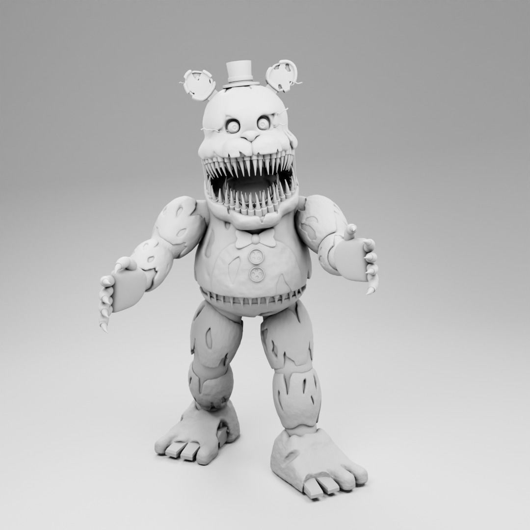 Nightmare Fredbear 3D model 3D printable | CGTrader
