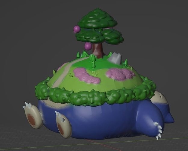 Snorlax Gigantamax 3D model 3D printable | CGTrader