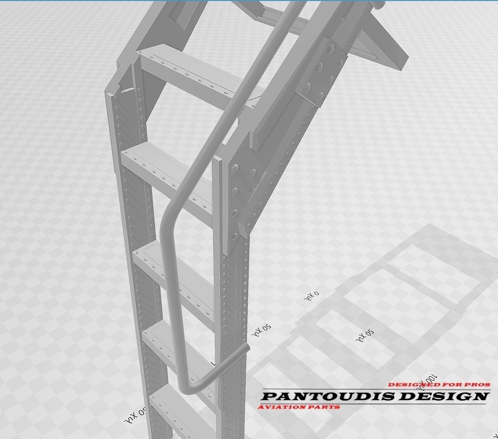 F-16C Fighting Falcon - Crew Boarding Ladder 3D model 3D printable ...