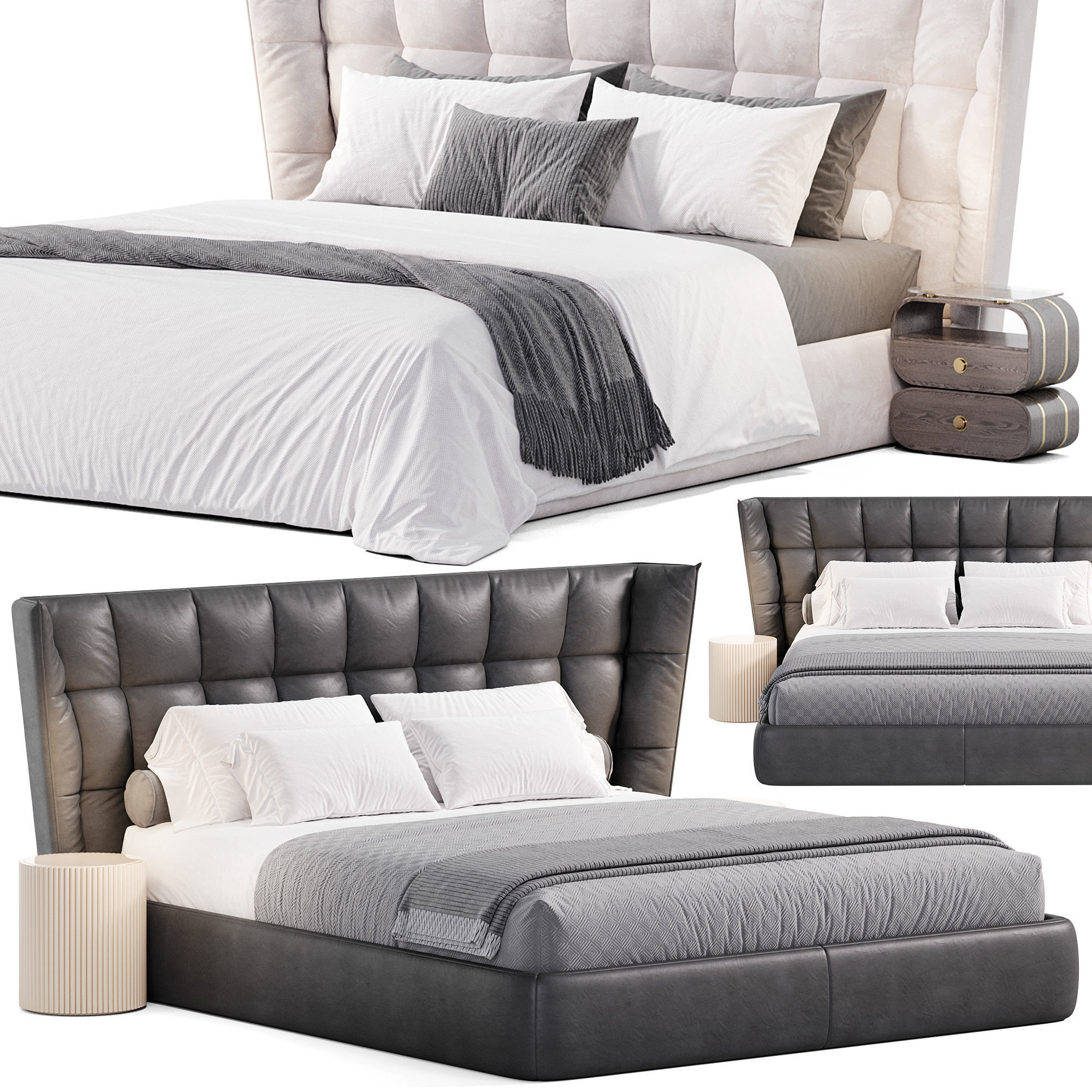 Aspen bed by Lecomfort 3D model | CGTrader