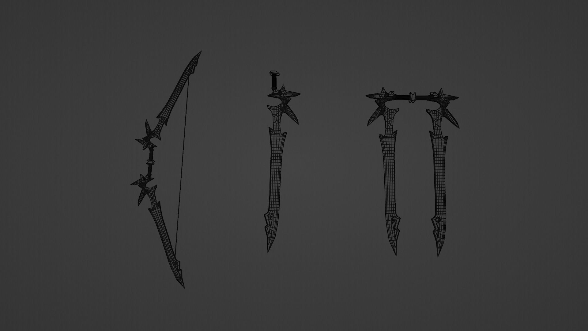 Sword Bow 3D model | CGTrader