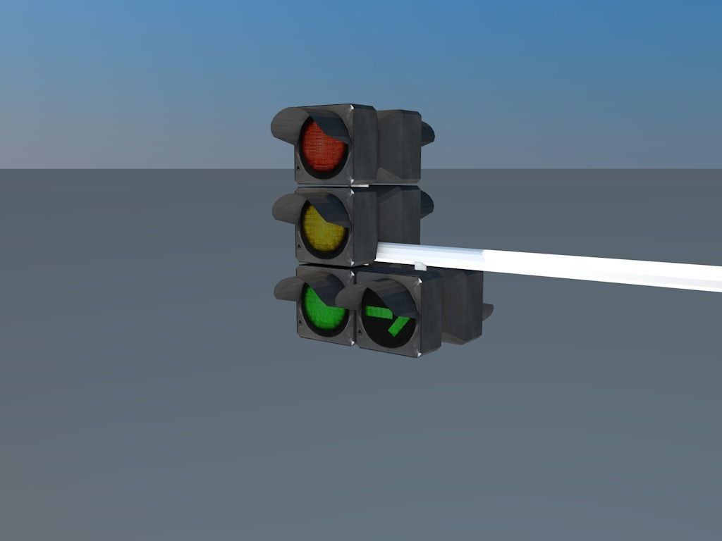 3D model Traffic Light VR / AR / low-poly | CGTrader