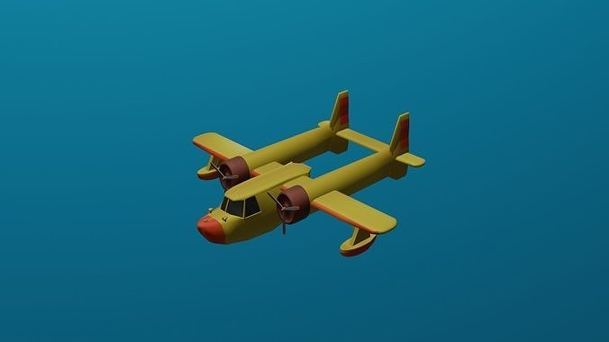 3D model Mini Aircraft VR / AR / low-poly | CGTrader