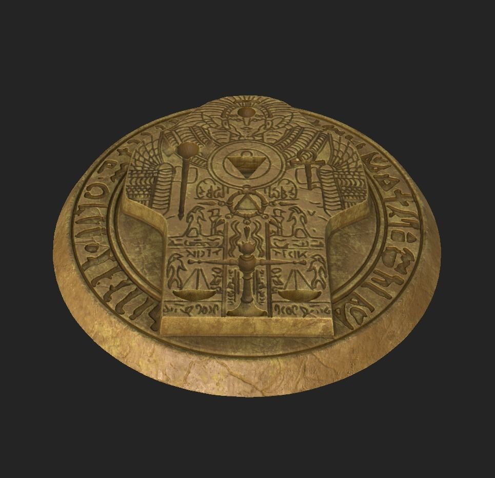 Yu Gi Oh - Millennium Items Slate Base - 3D print CGI model 3D model 3D printable | CGTrader