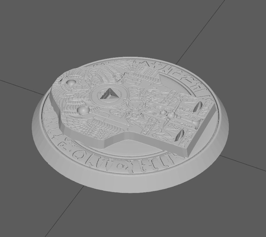 Yu Gi Oh - Millennium Items Slate Base - 3D print CGI model 3D model 3D ...