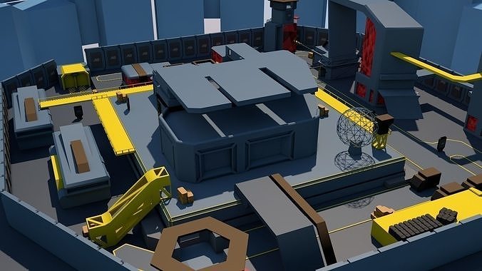 3D model 3D FPS game environment low poly VR / AR / low-poly | CGTrader