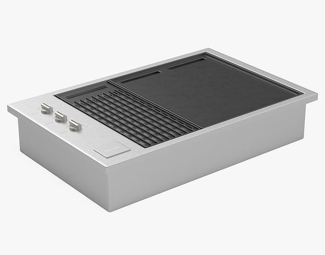 Artusi 80cm Built In Gas BbQ Cooktop Abbqm2 3D model | CGTrader