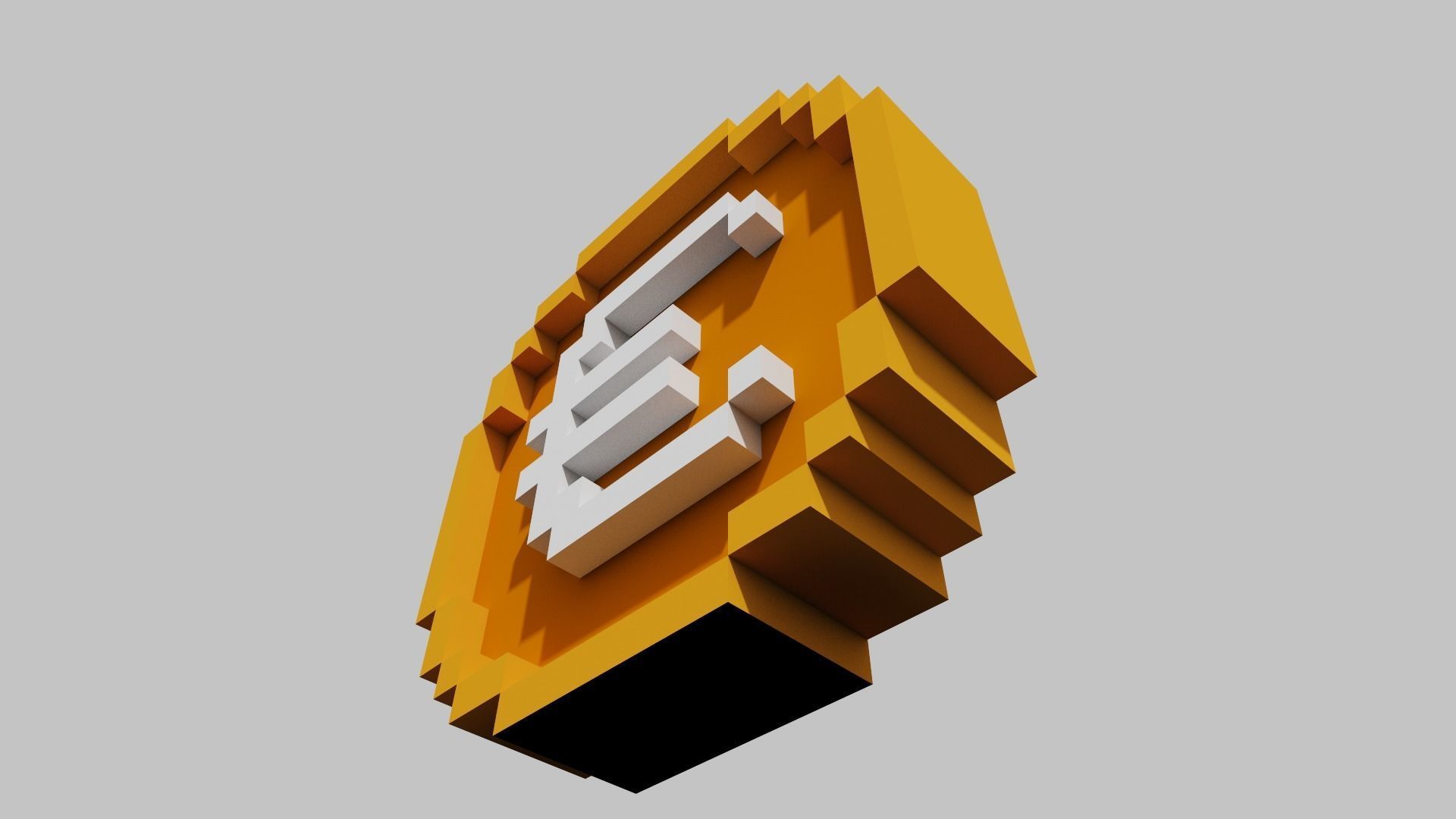 3D model Euro 8bit two sided coin VR / AR / low-poly | CGTrader