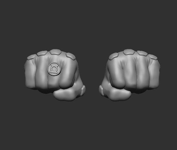 Green Lantern Hands - Hands for Action Figures 3D model 3D printable ...