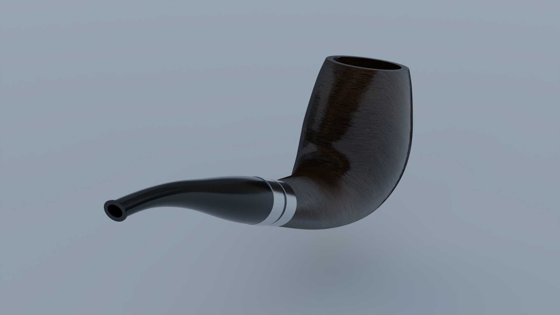 Smoking Pipe Half-Bent Wood 3D model | CGTrader