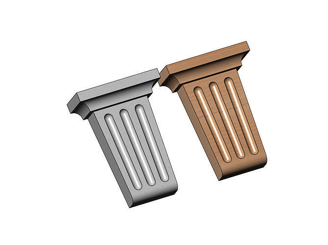 Tapered fluted Colonial decorative corbel and bracket 3D model 3D ...
