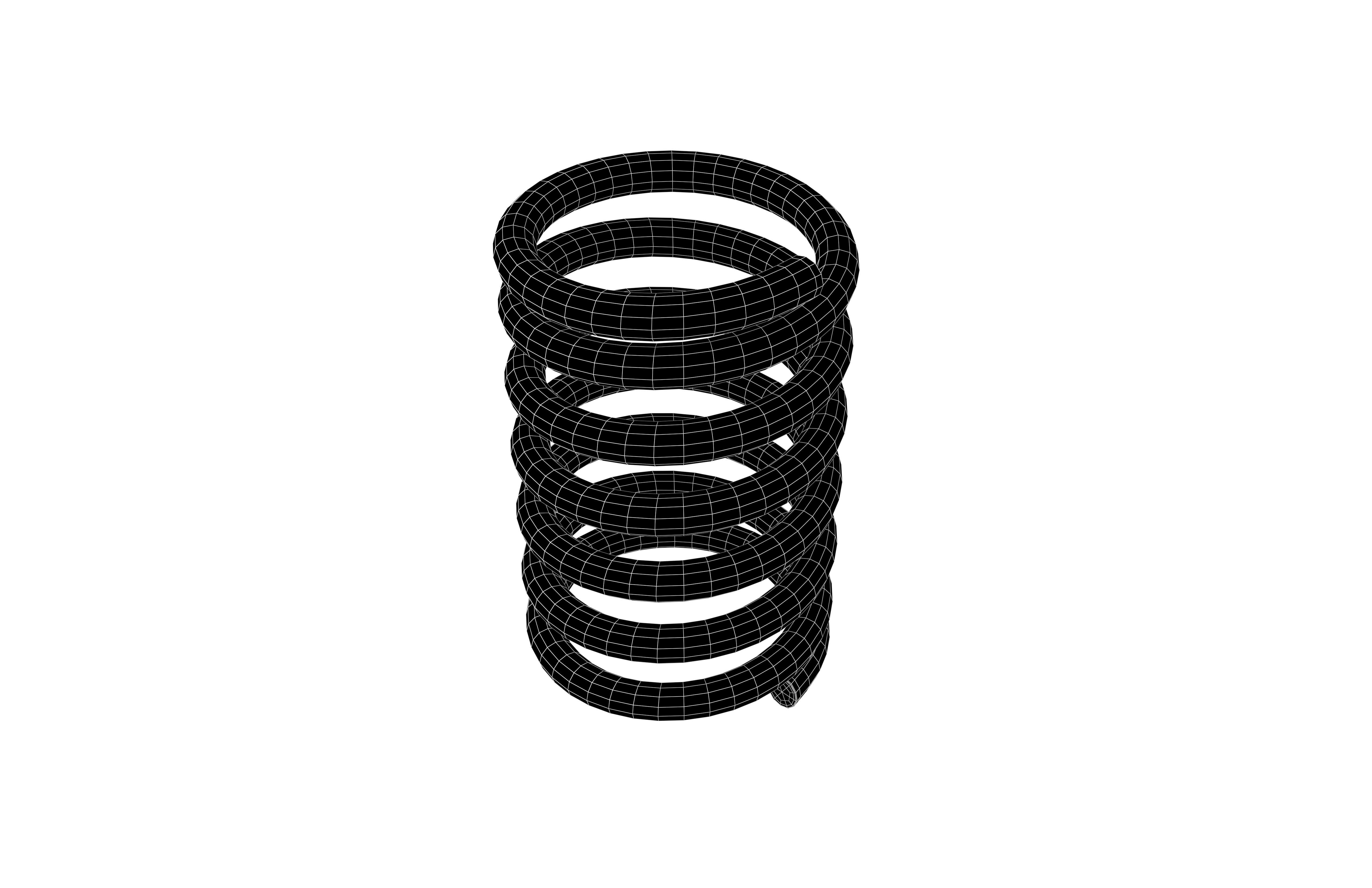 3D model Coil Spring V1 001 VR / AR / low-poly | CGTrader