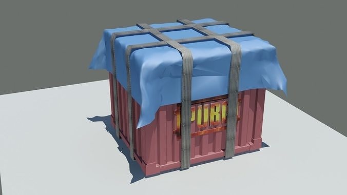3D model PUBG AIR DROP BOX 3D MODEL VR / AR / low-poly | CGTrader