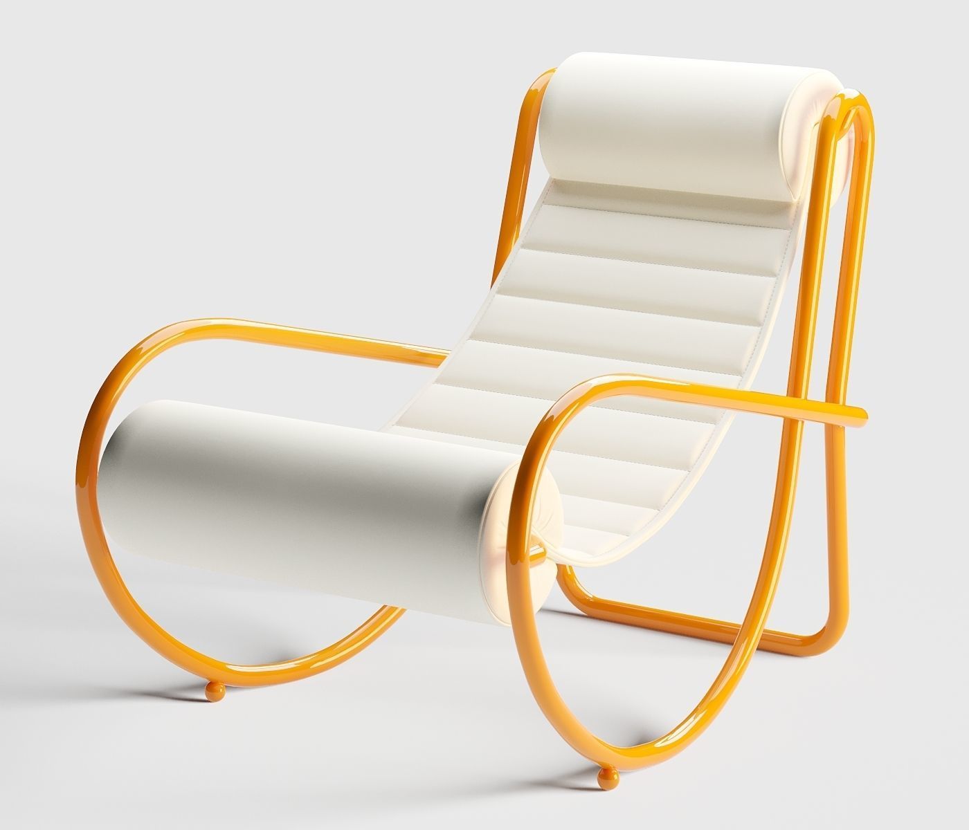 Locus Solus Orange Armchair by Gae Aulenti 3D model | CGTrader