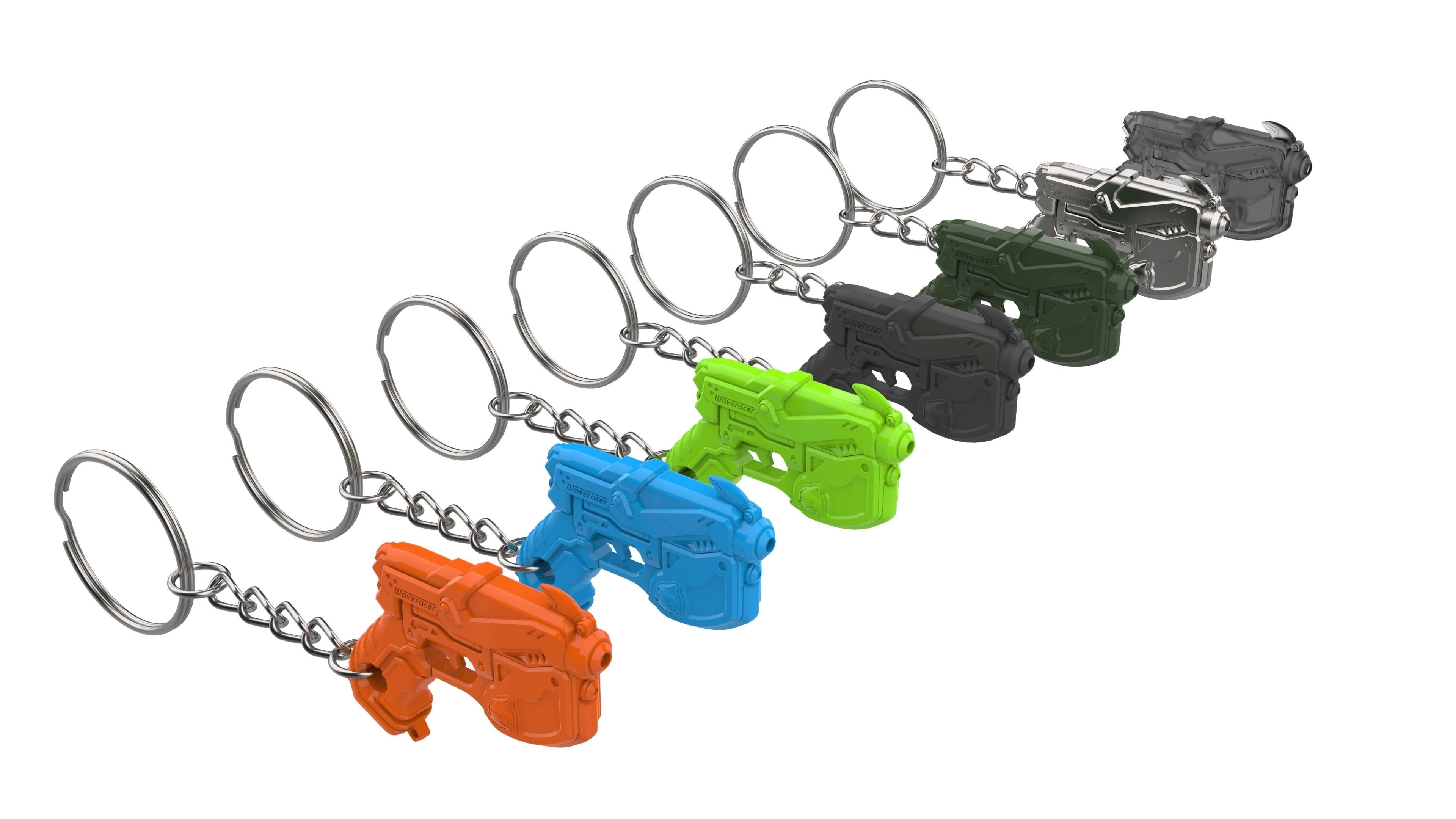 Keychain - DVa Waveracer Blaster - Overwatch - Printable - STL 3D model ...