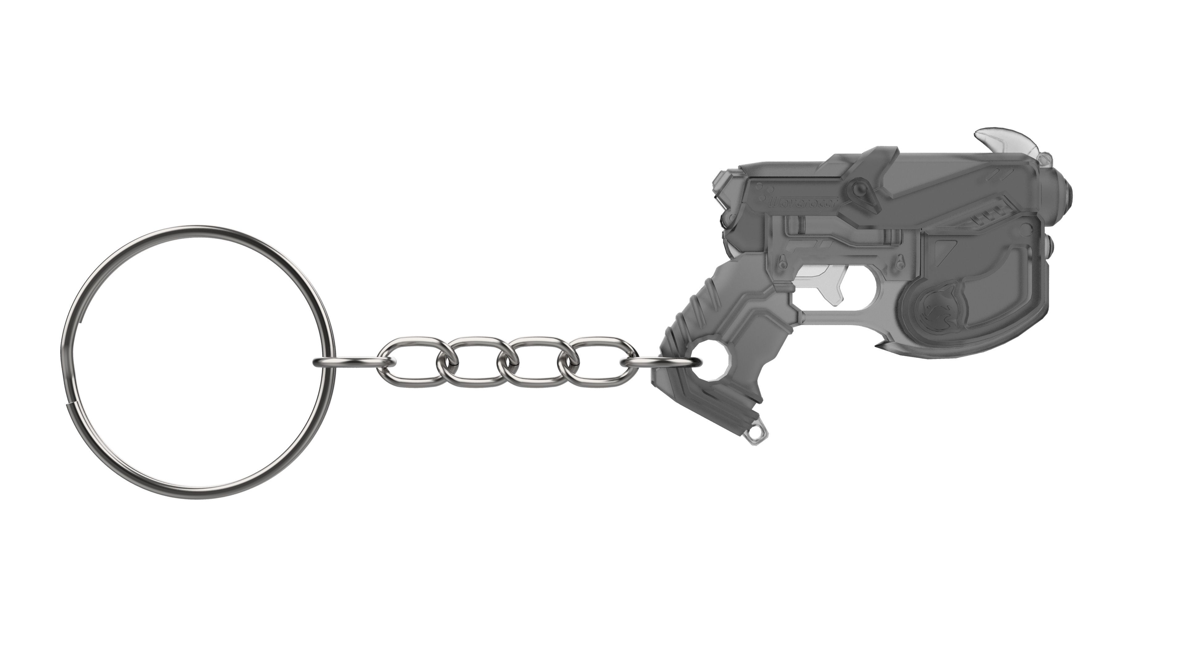 Keychain - DVa Waveracer Blaster - Overwatch - Printable - STL 3D model ...