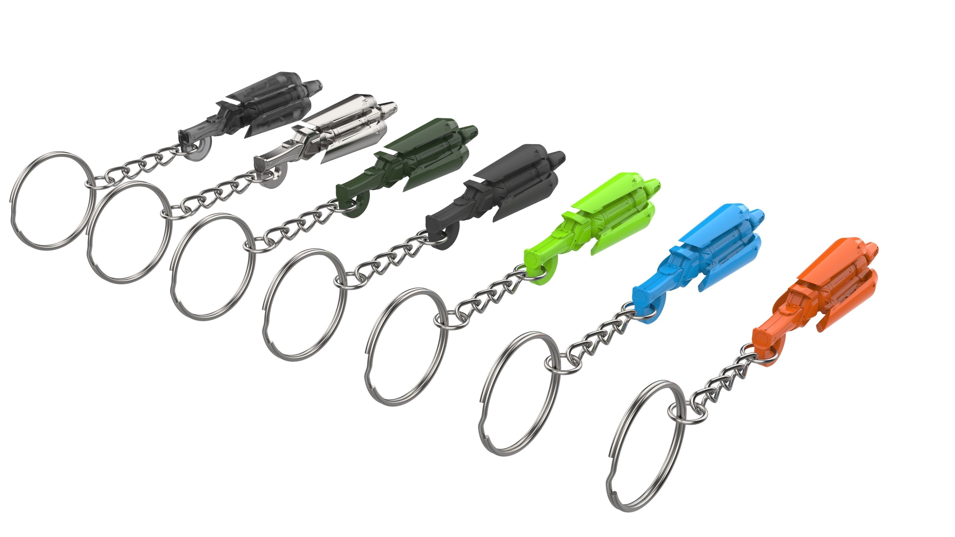 Keychain - Mercy Caduceus Staff - Overwatch - Printable - STL 3D model ...