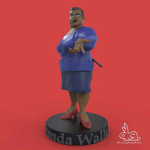 Amanda Waller 3d Model 3d Printable Cgtrader