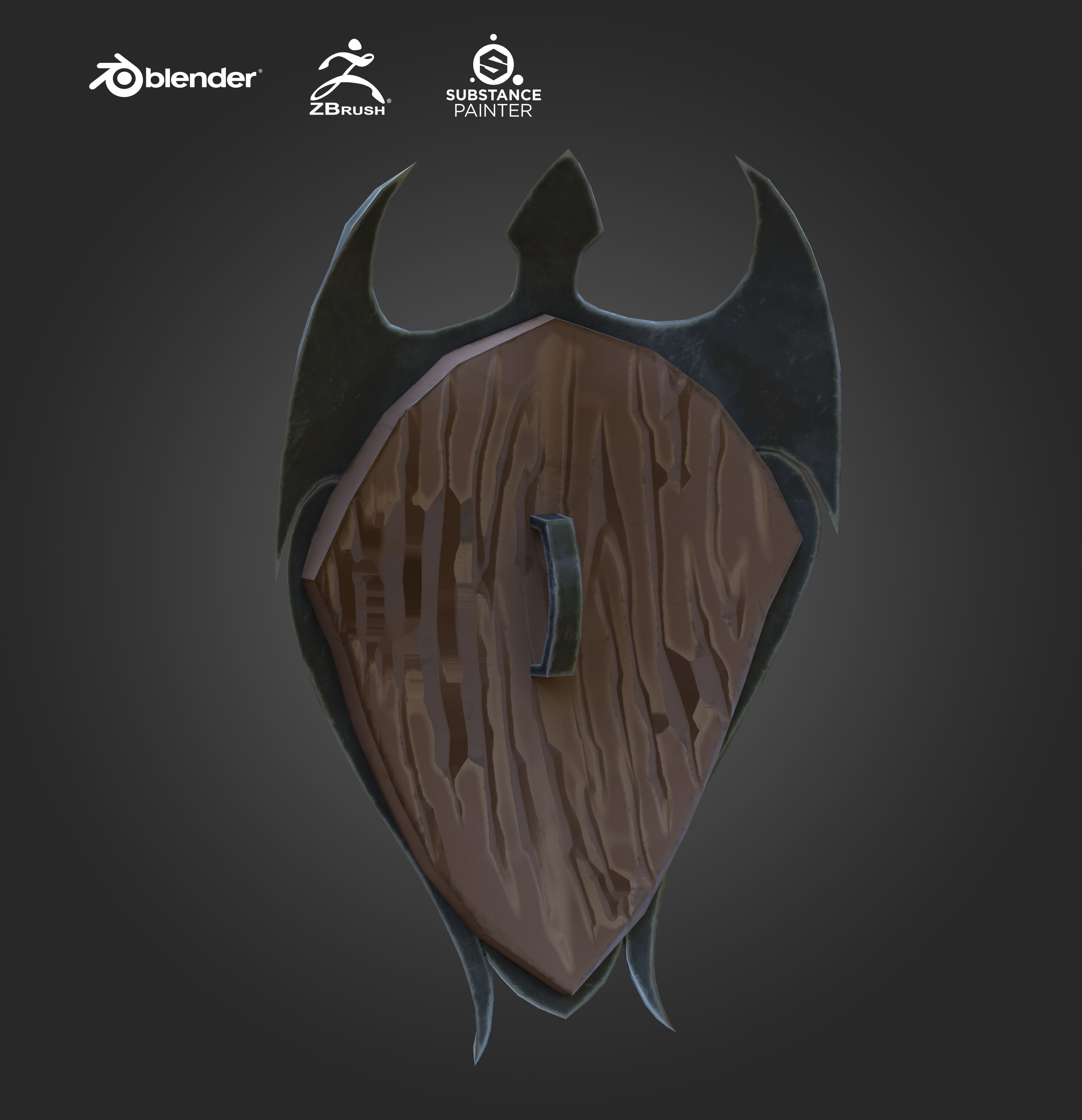 3D model Stylized shield Game Ready VR / AR / low-poly | CGTrader
