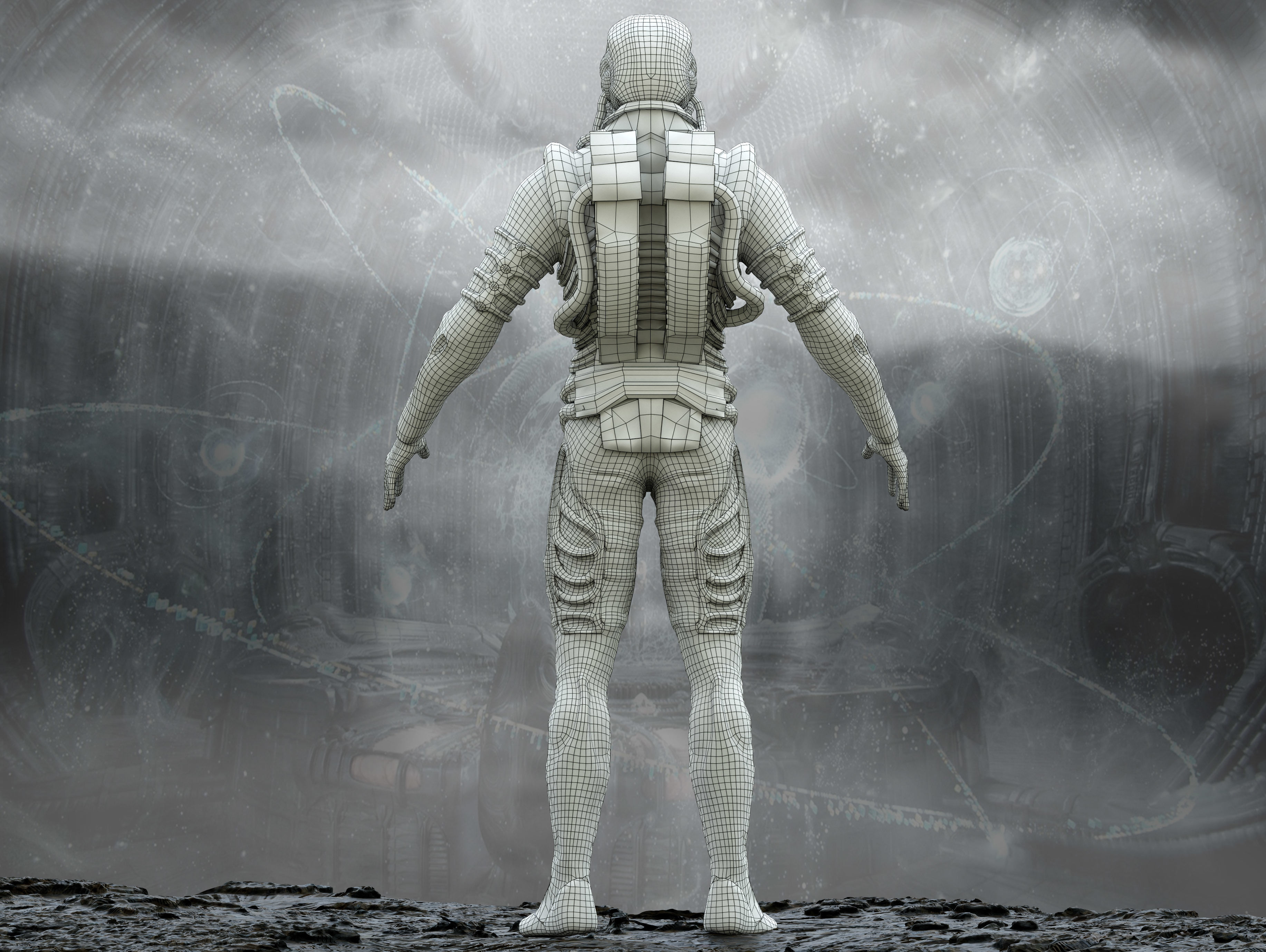 3D model Prometheus Space Jockey VR / AR / low-poly rigged | CGTrader