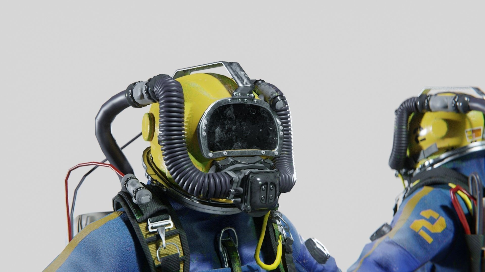 3D model Modern Deep Sea Diving Suit VR / AR / low-poly | CGTrader