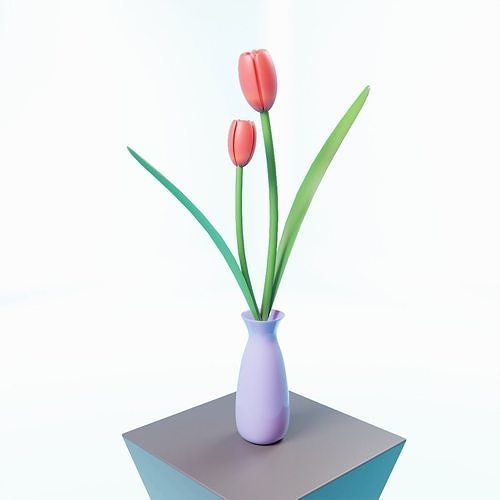 3D model low poly flower VR / AR / low-poly | CGTrader