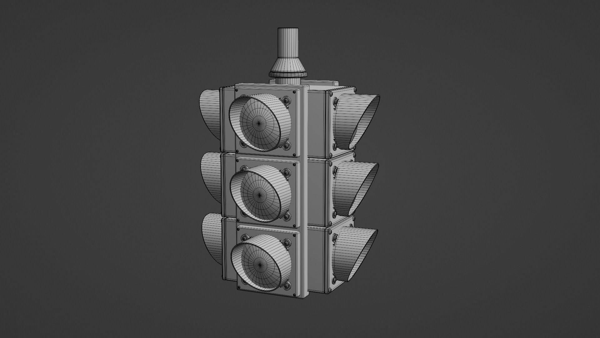 3D model 4-Way Traffic Light VR / AR / low-poly | CGTrader