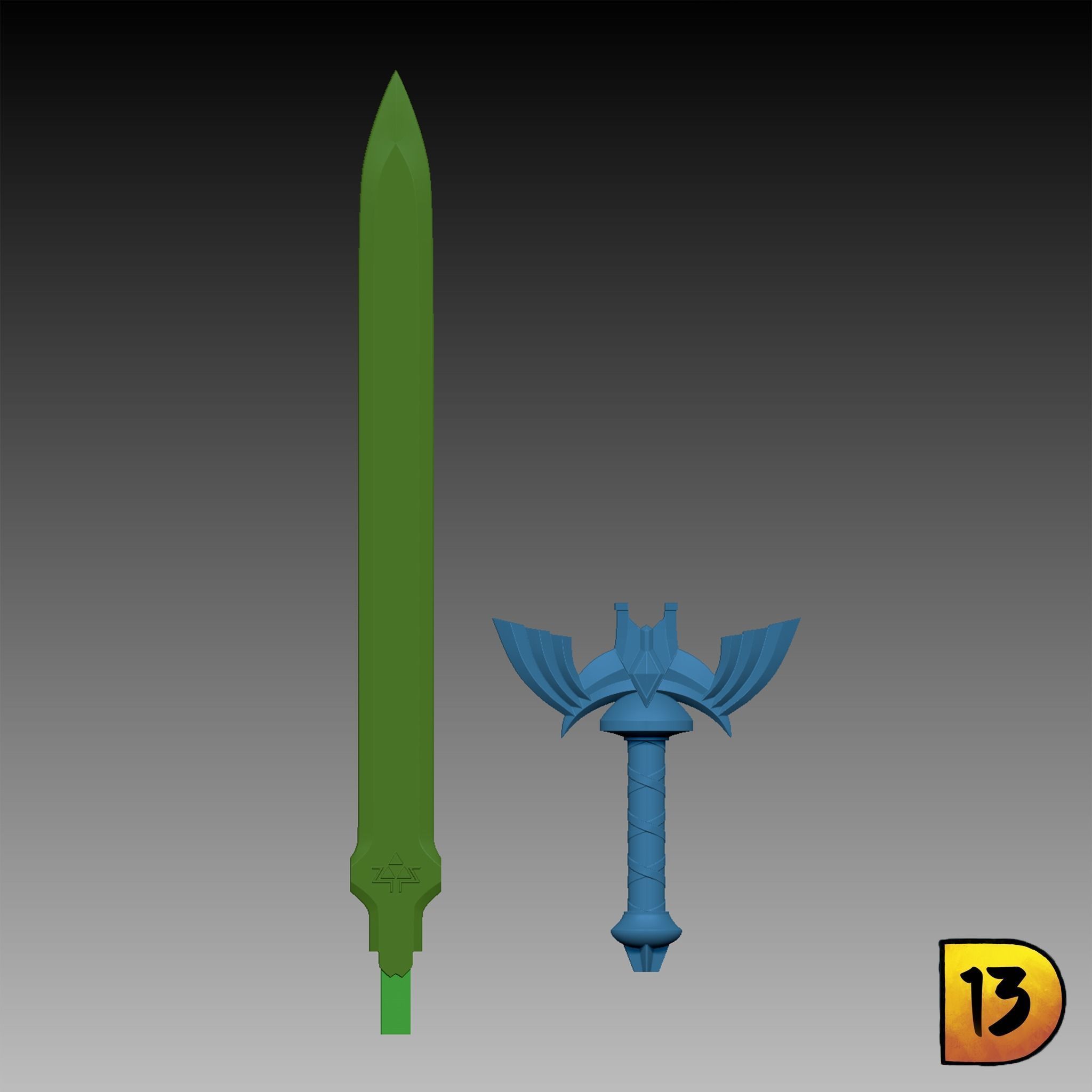 Link master sword BOTW 3D model 3D printable | CGTrader