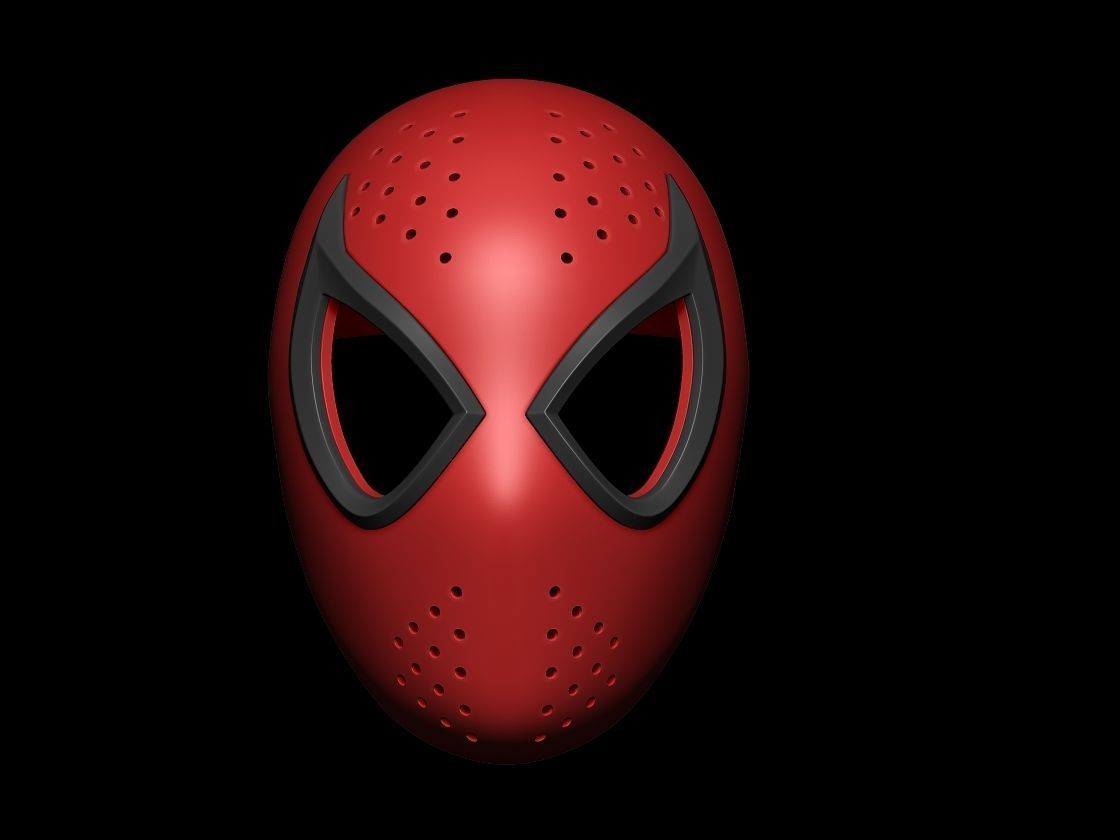 Spiderman Face Shell 3d digital download 3D model 3D printable | CGTrader