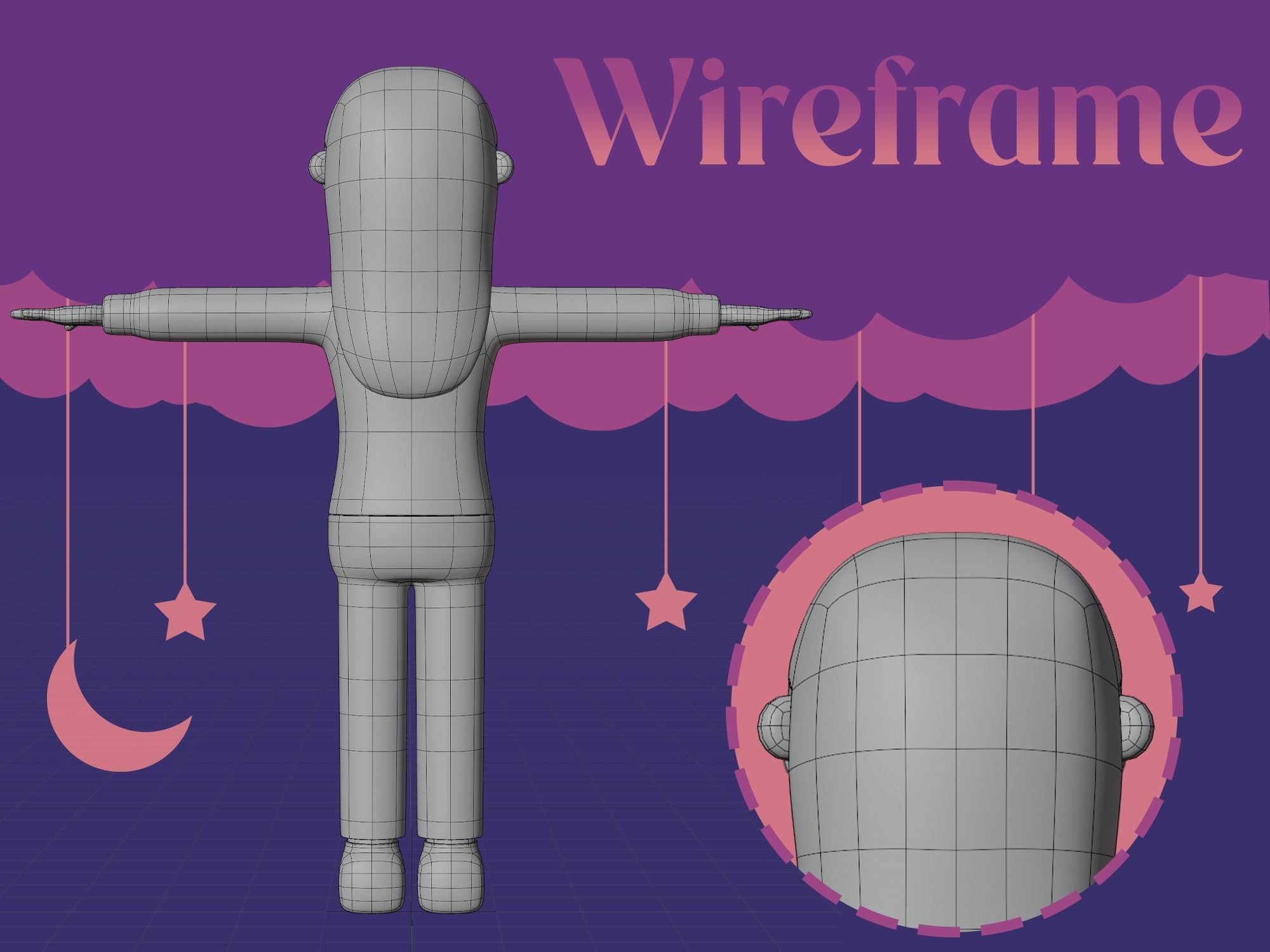 3D model Lisa the cute girl woman model character VR / AR / low-poly ...