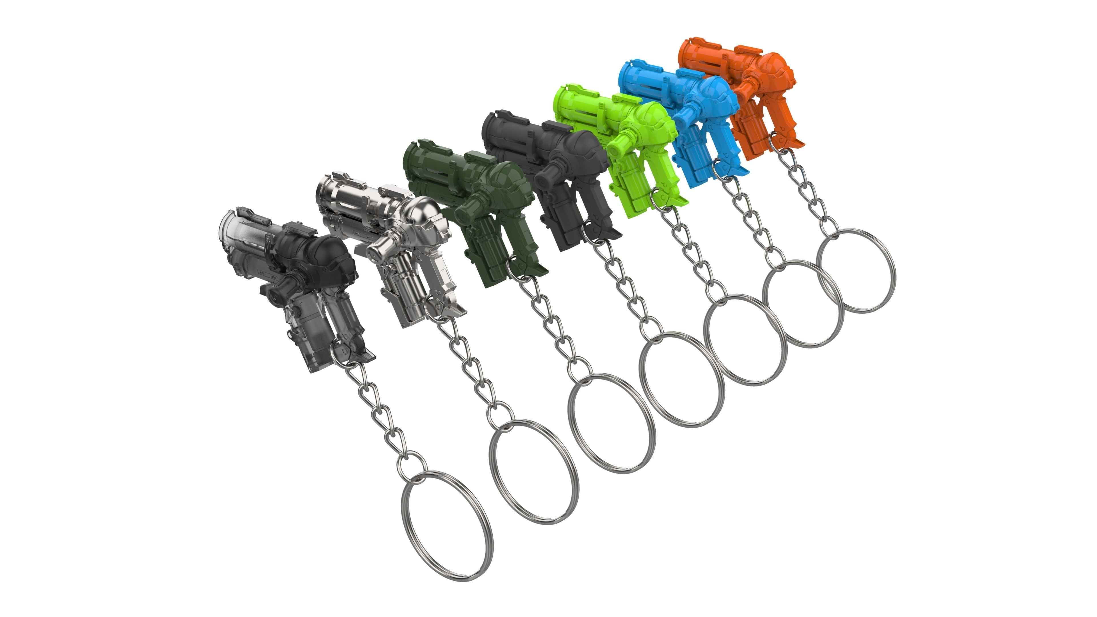 Keychain - Mei Firefighter Blaster - Overwatch - STL 3D model 3D ...