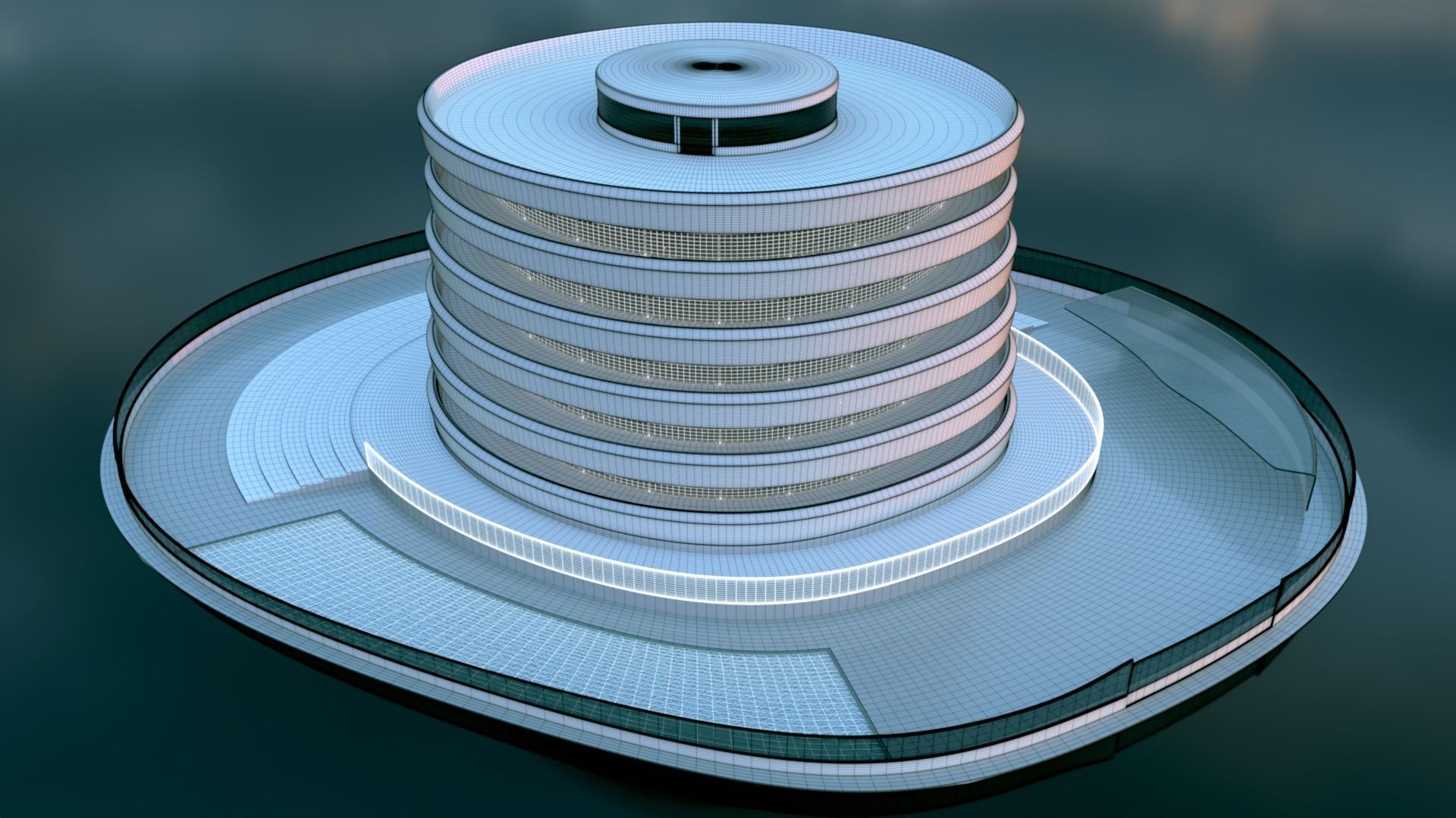 Futuristic Building Concept V2-01 3D model | CGTrader
