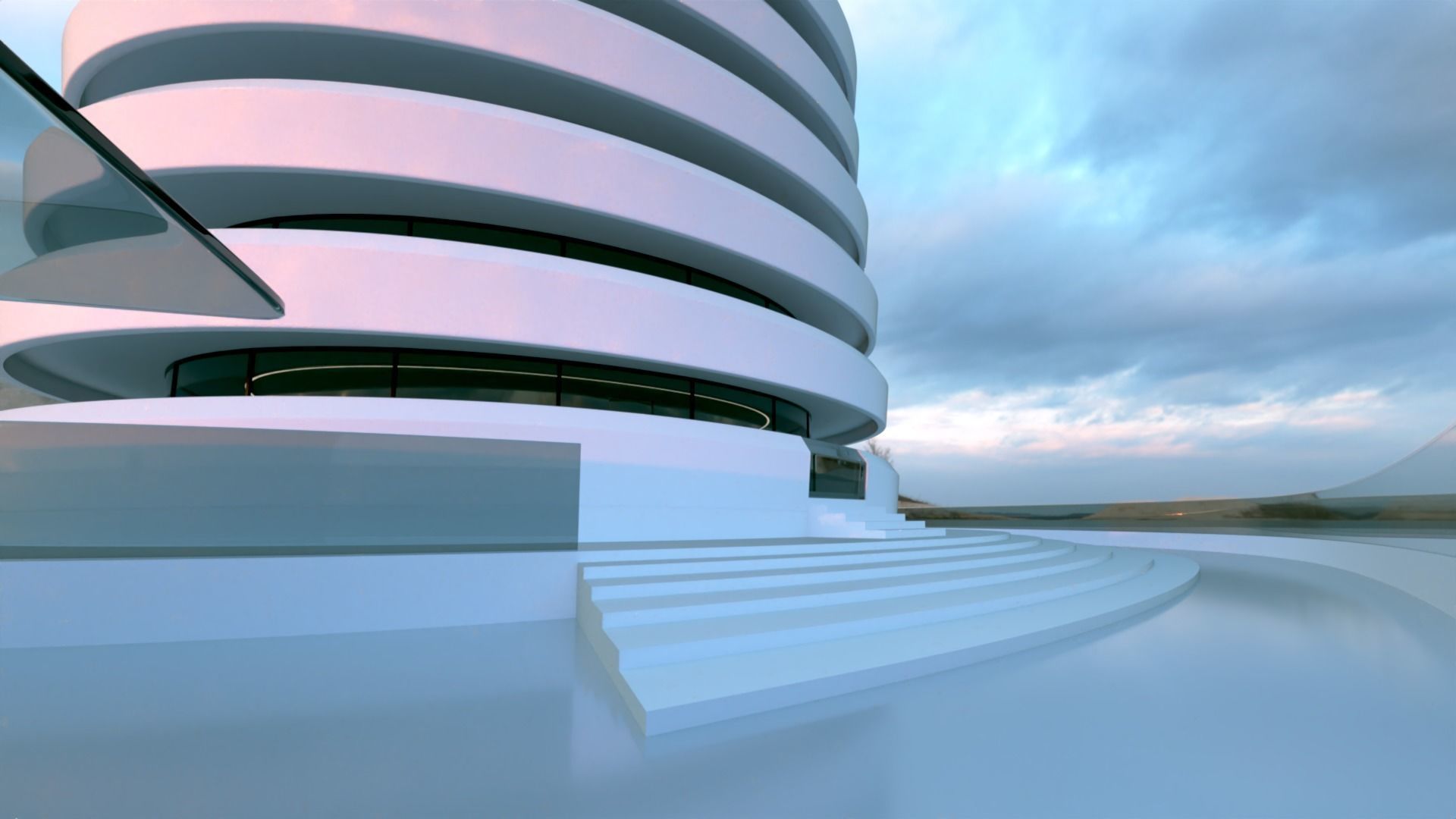 Futuristic Building Concept V2-01 3D model | CGTrader