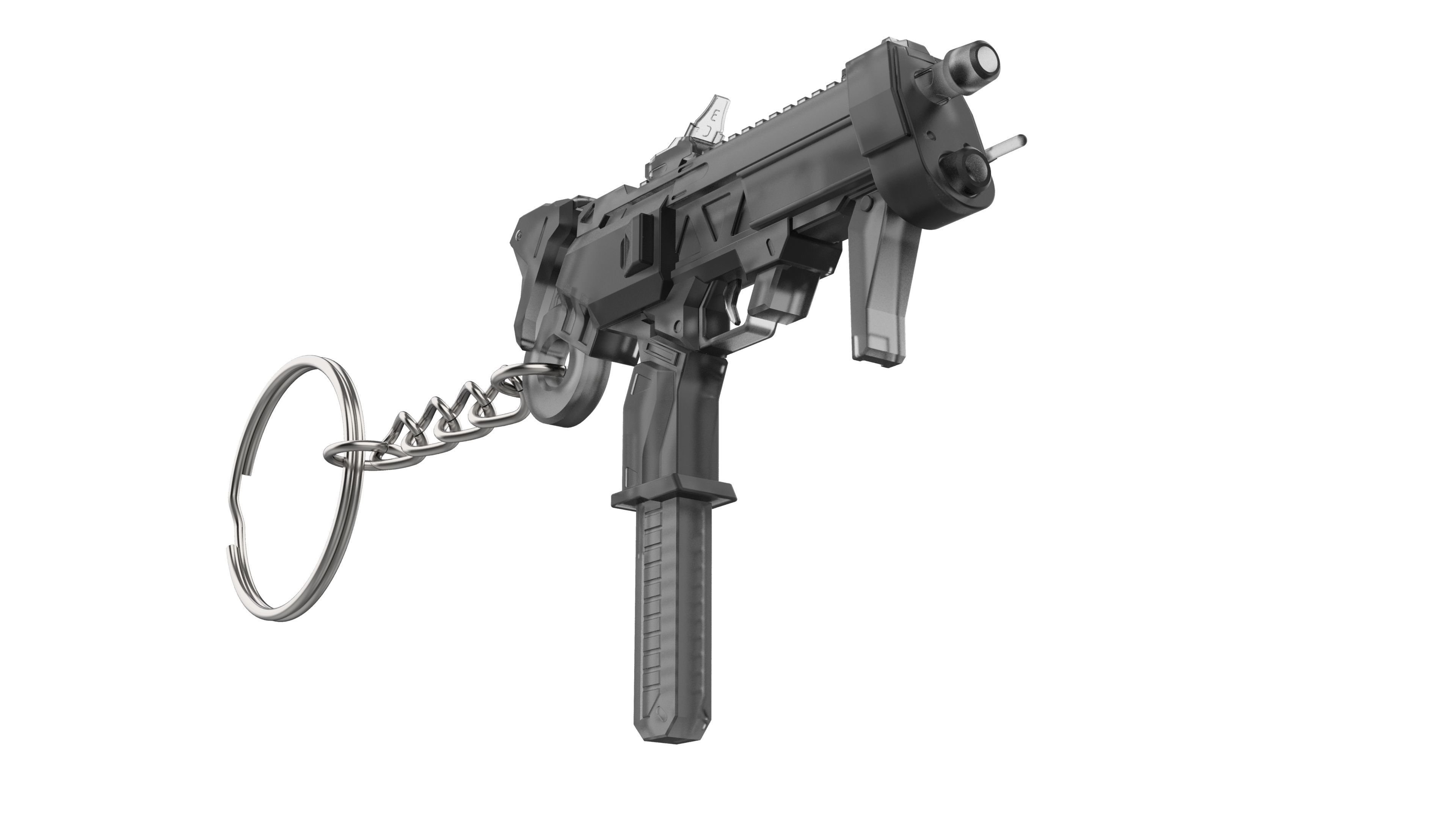 Keychain - Sombra Blaster - Overwatch - Printable - STL 3D model 3D ...