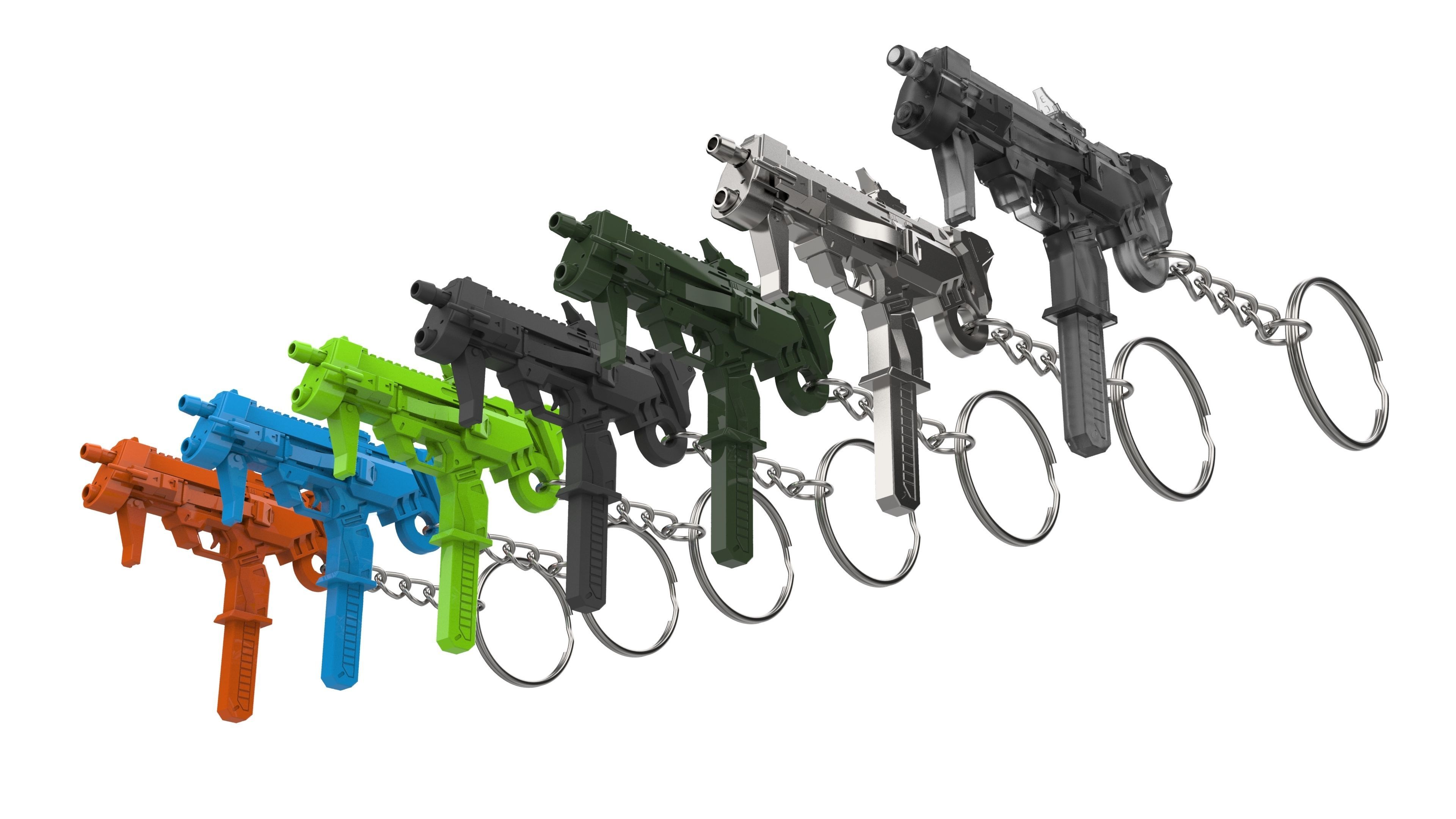 Keychain - Sombra Blaster - Overwatch - Printable - STL 3D model 3D ...