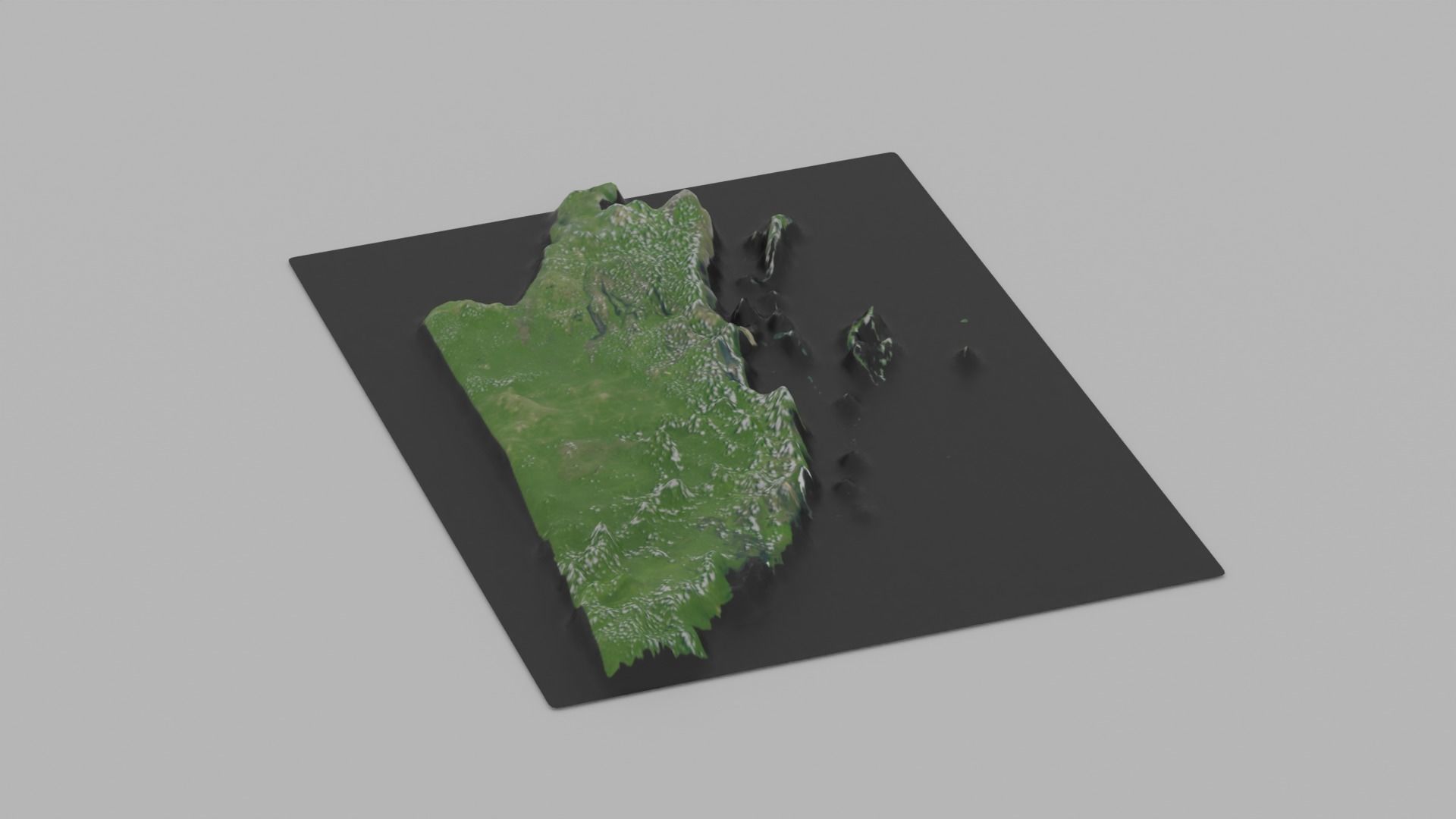 3D model Belize Map Country VR / AR / low-poly | CGTrader